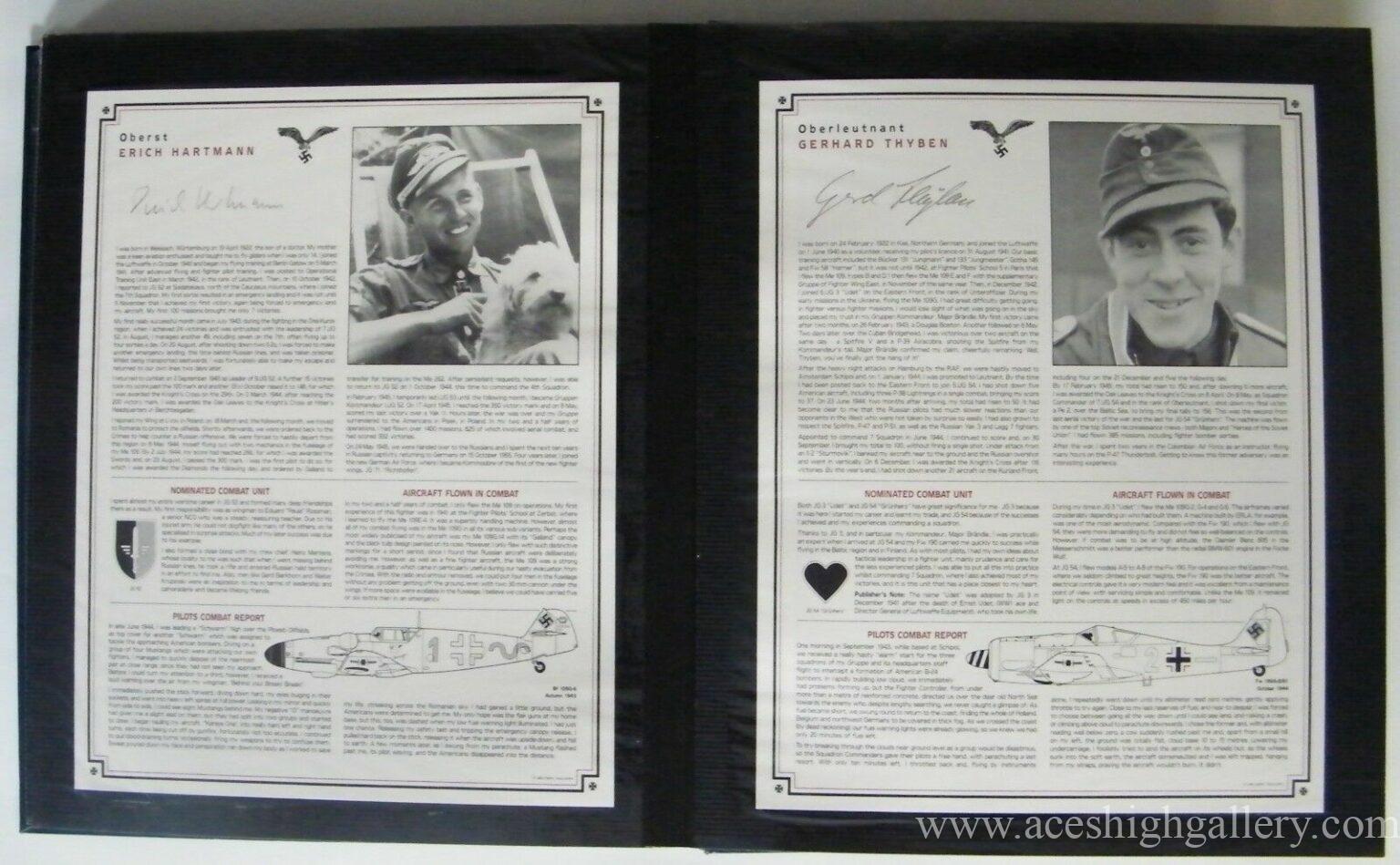 LUFTWAFFE SIGNED PROFILE ALBUM | Aces High
